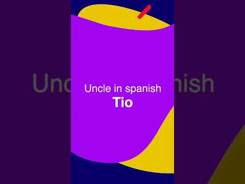 Uncle in spanish
