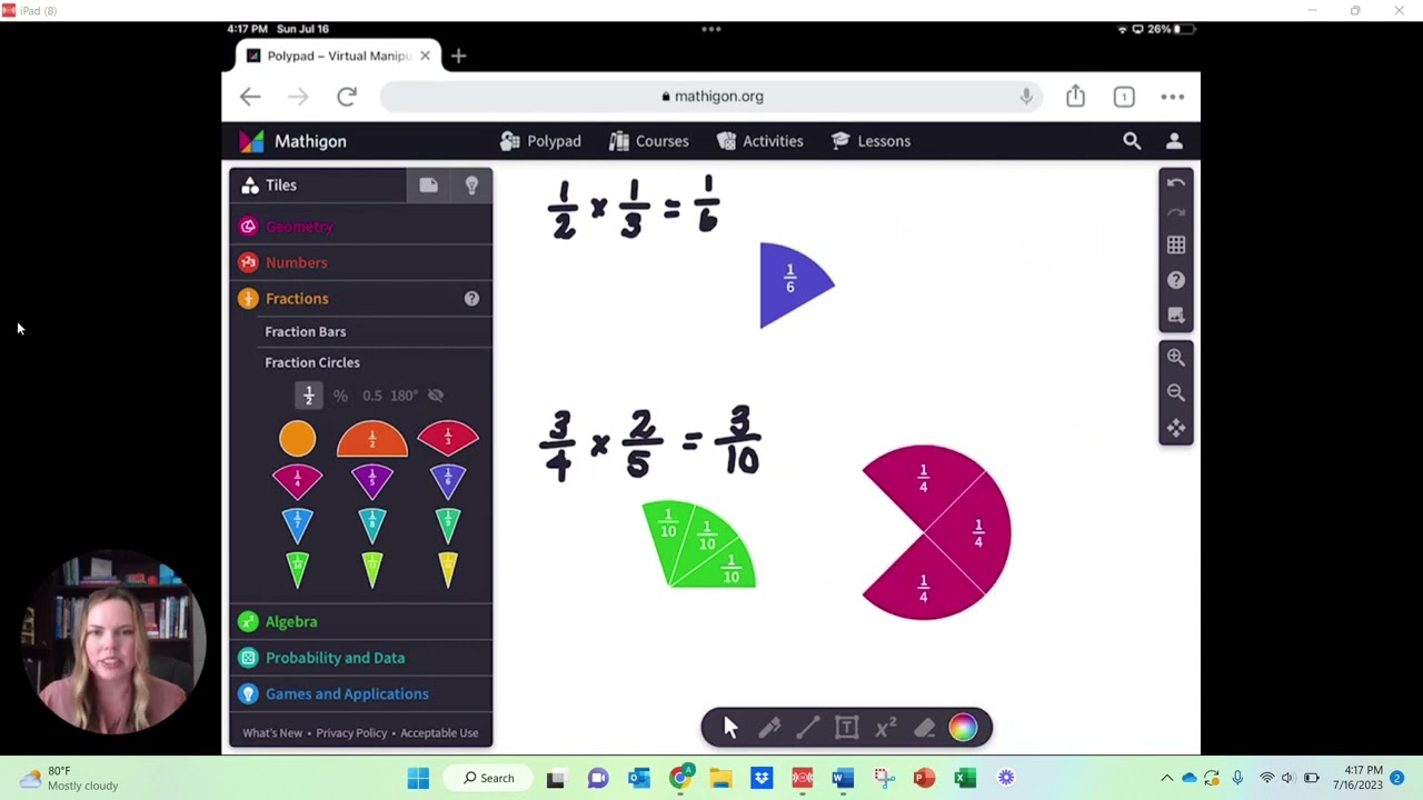 Multiplying Fractions with Polypad