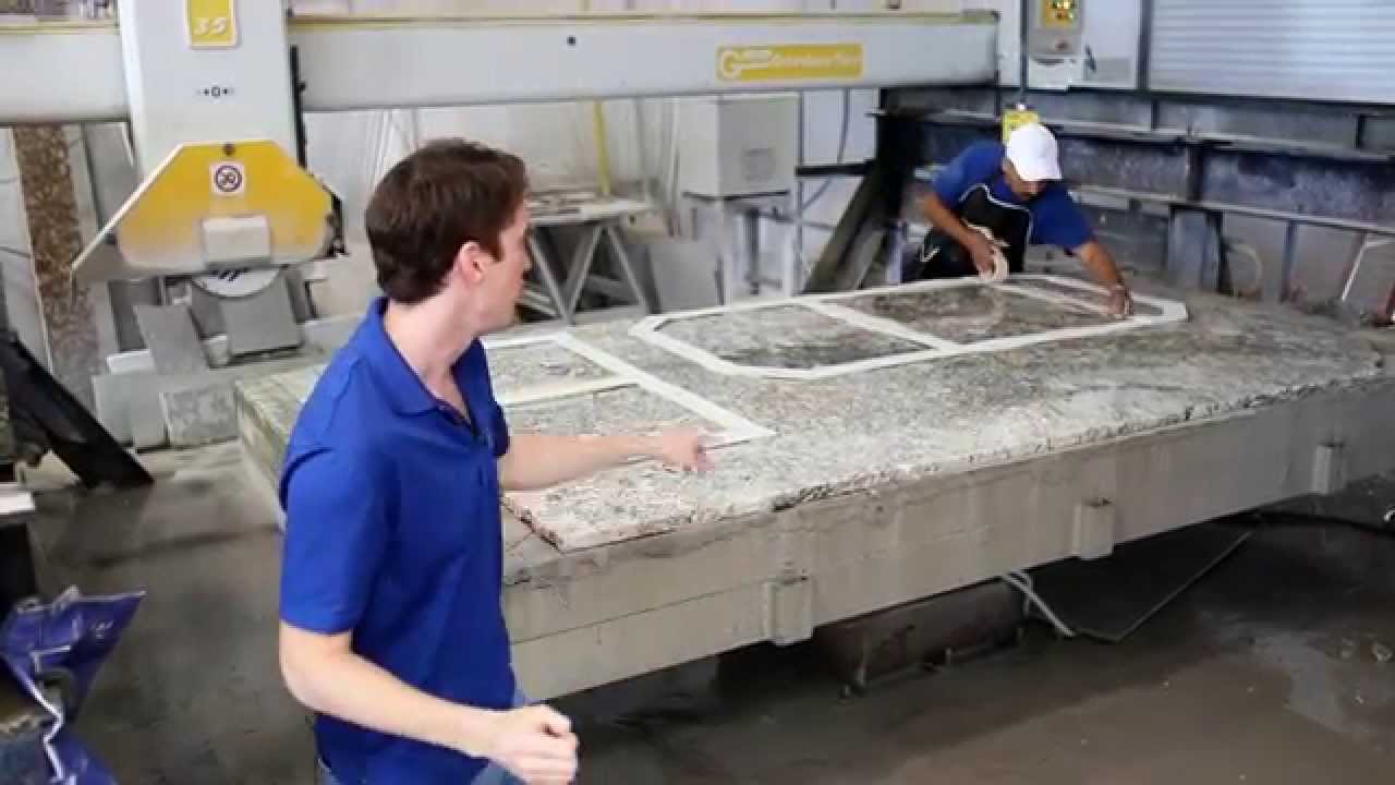 Template Layout (Step 2 Granite Fabrication Process)