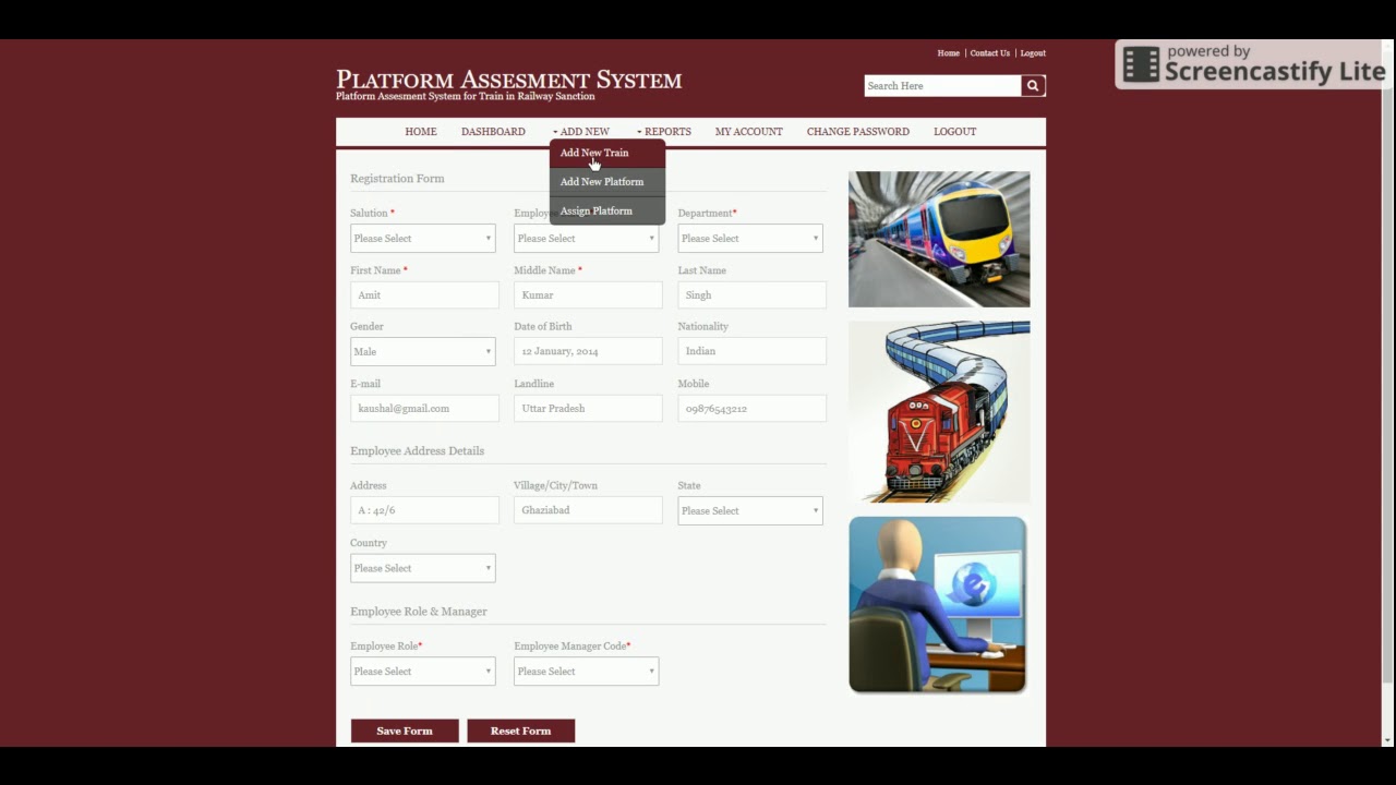 Train Platform Management System | Java JSP Servlet Project Tutorial | Java JSP CRUD Project