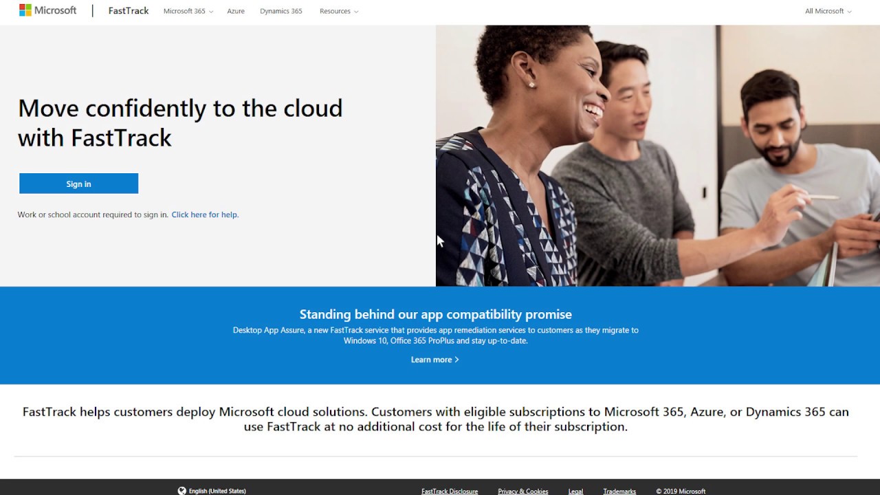 Managing migration credentials on FastTrack