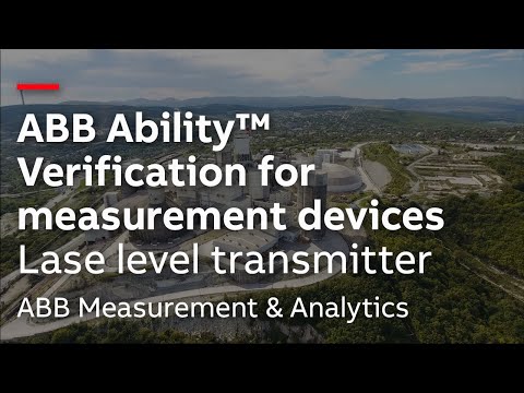 How to use ABB Ability™ Verification for measurement devices with LLT100 Laser level transmitter