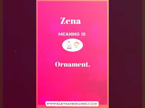 Zena name meaning-