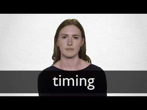 TIMING definition in American English | Collins English Dictionary