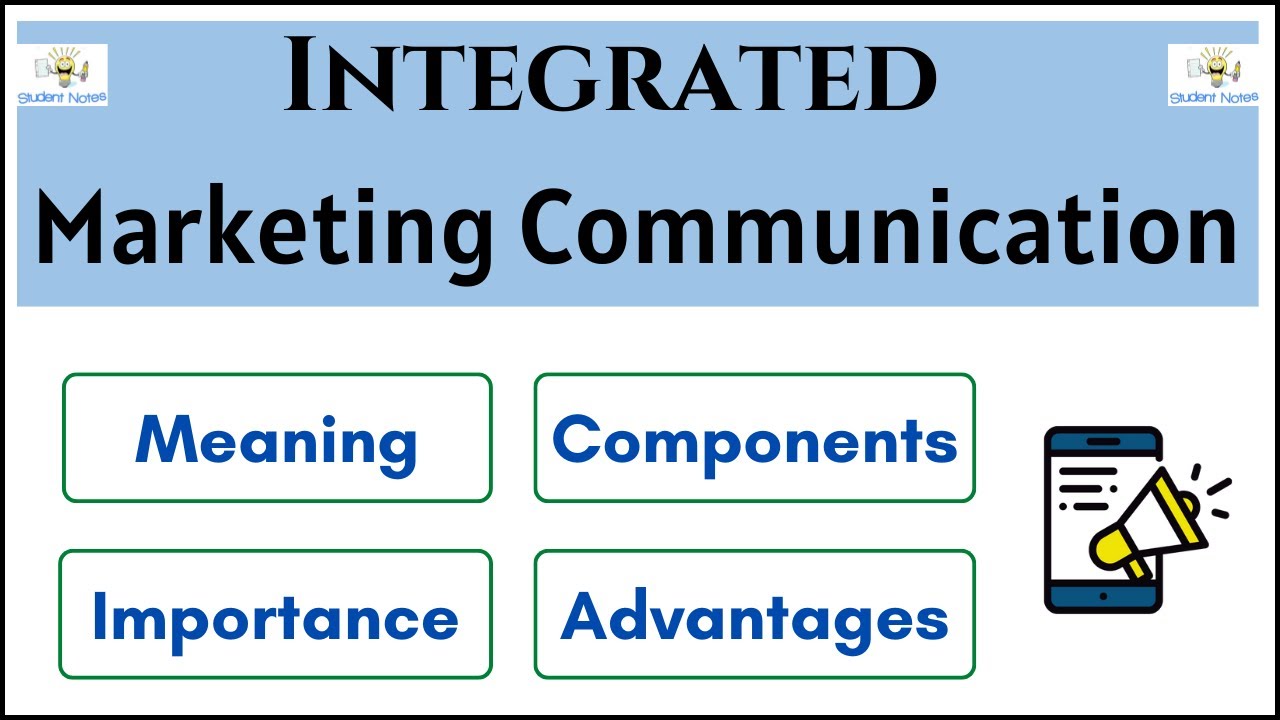 No.06 ~ Integrated Marketing Communication | Meaning | Importance | Components | Benefits |