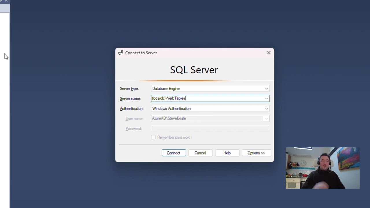 SQL Server Management Studio - How to Create Local Database Connection and Connect to It