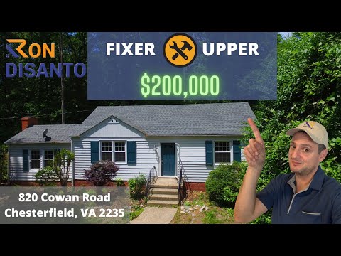 FIXER UPPER for sale in Bon Air! Chesterfield VA! $200,000