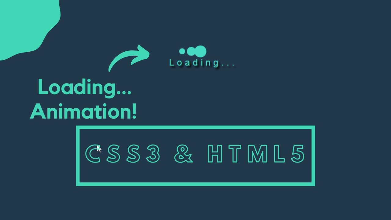 Loading animation using CSS3 and HTML5 | three dots loading animation