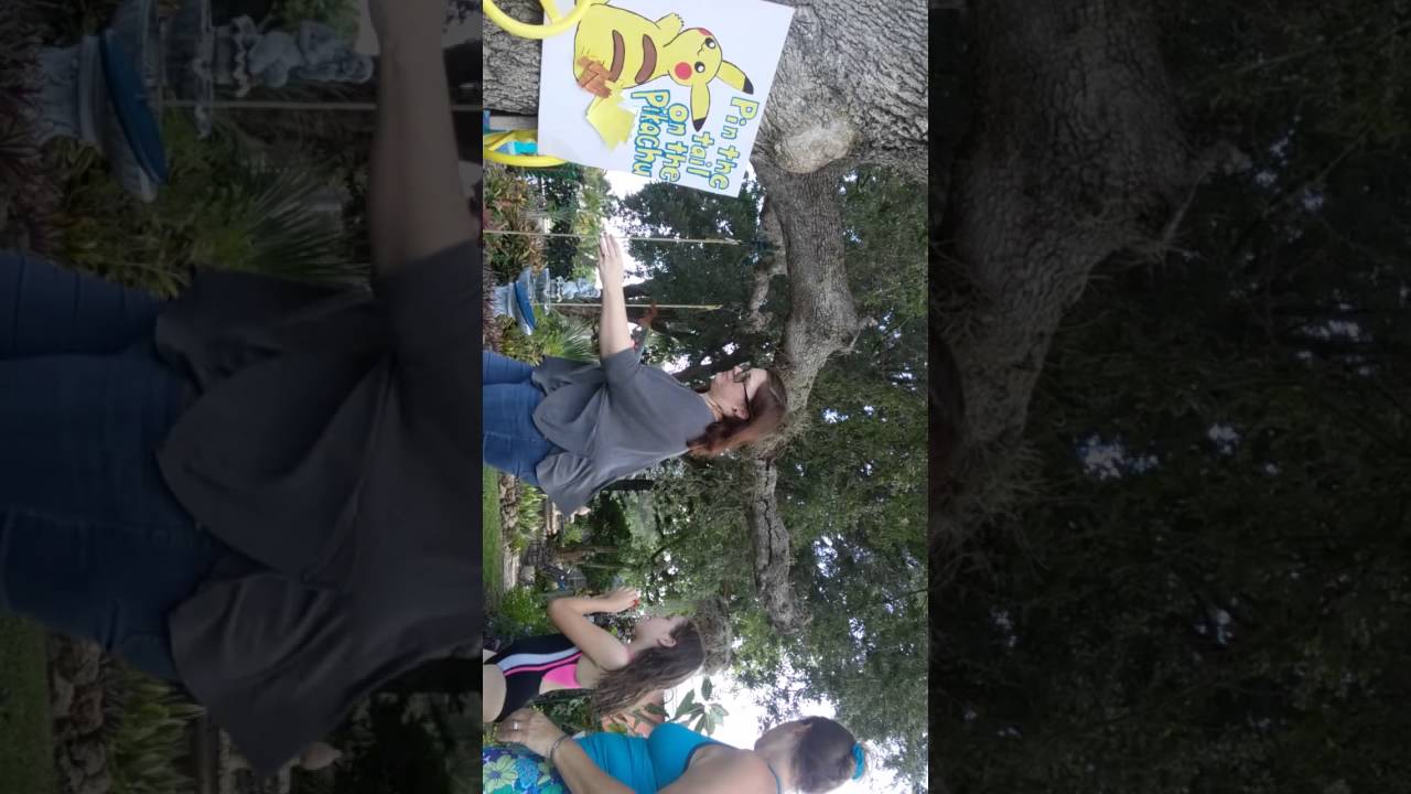Pin the tail on the pikachu
