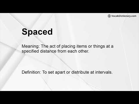 Spaced Meaning