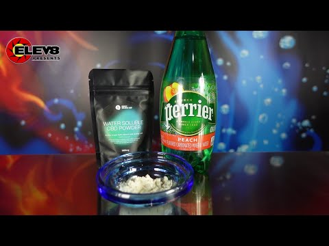 How to infuse a Perrier Sparkling Water with Water Soluble CBD Powder - Simply Soluble CBD