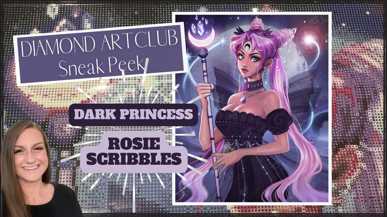 Diamond Art Club Sneak Peek! “Dark Princess” by Rosie Scribbles