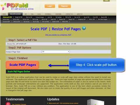 Scale Pdf or Resize Pdf Pages