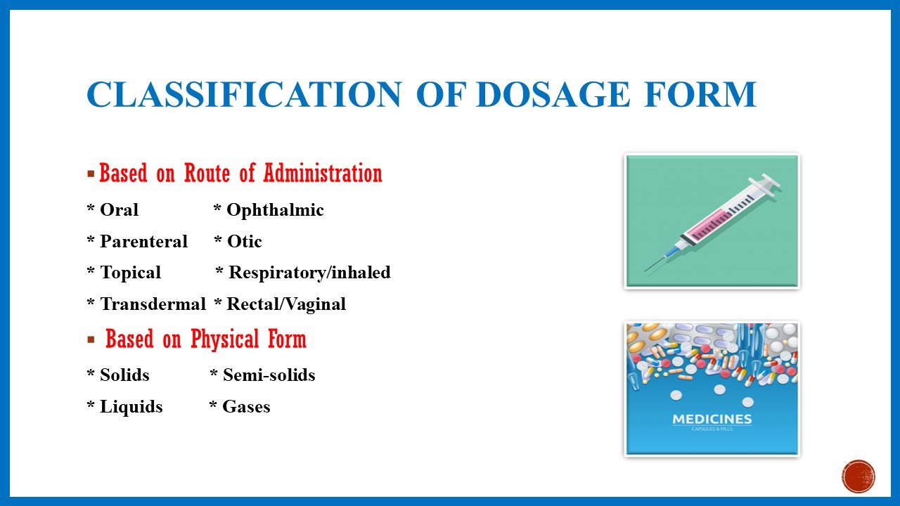 Pharmaceutical Dosage Forms| Dosage Forms of Drugs | Different Types of Dosage Forms| Pharmaceutics