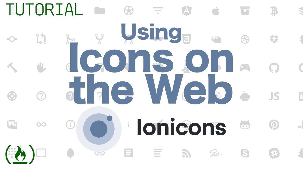 Using icons on the web with Ionicons