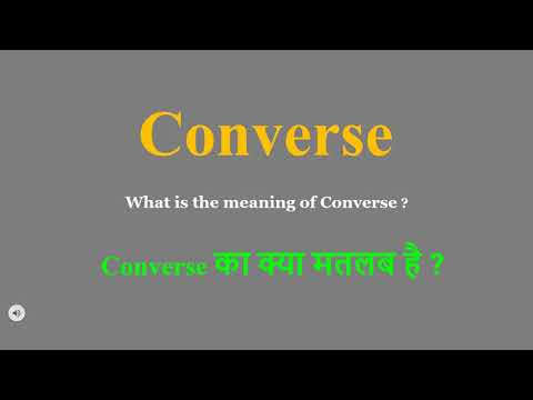 Converse meaning in Hindi | Converse ka kya matlab hota hai | daily use English words