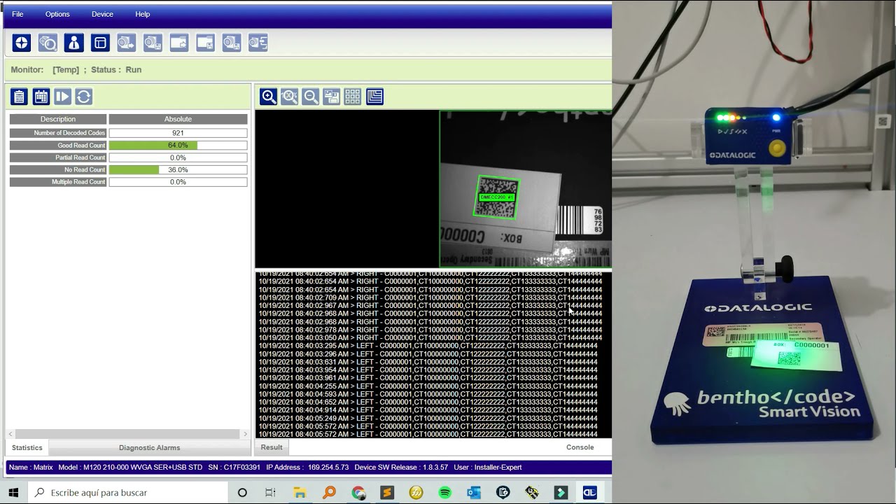 Matrix 120 Datalogic Script Left Right