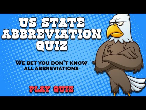 US State Abbreviations Quiz
