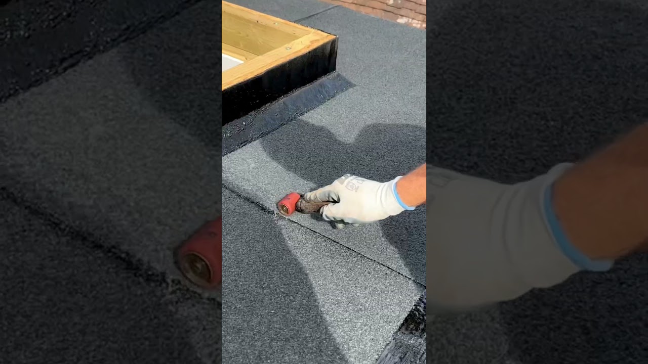 How To Install Cap Sheet Joints Like A Pro… #how #howto #roof #build #felt #tips #diy #reels #shorts