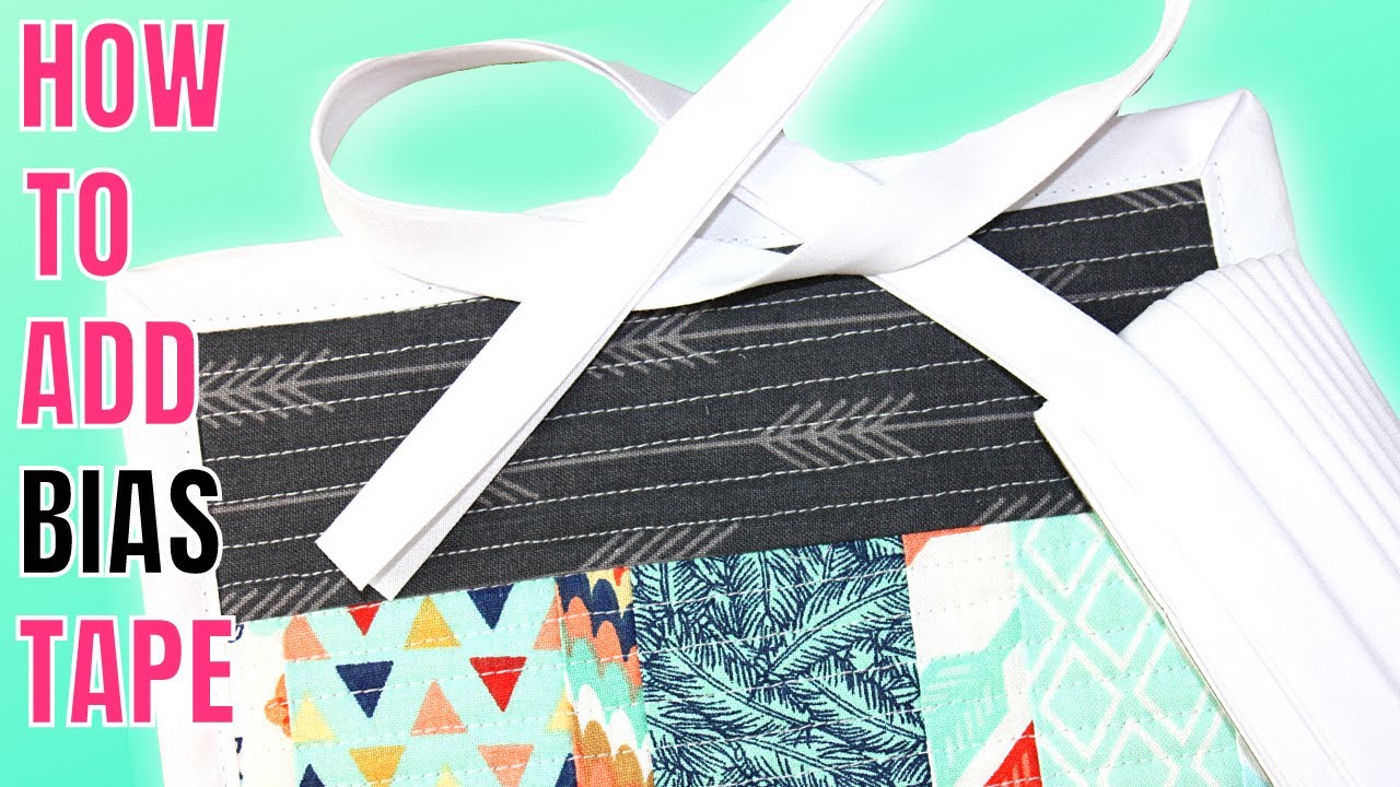 HOW TO SEW BIAS TAPE ONTO ANY SEWING PROJECT / EASY BEGINNER SEWING TUTORIAL