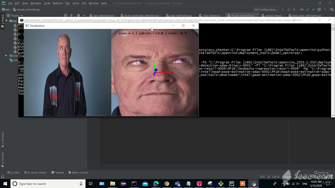 Computer Pointer Controller - Intel Edge AI Nanodegree