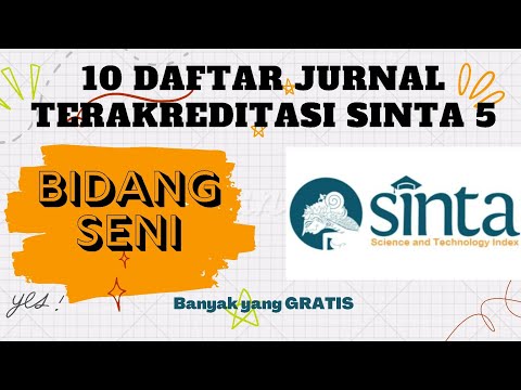 DAFTAR JURNAL SINTA 5 BIDANG SENI.
