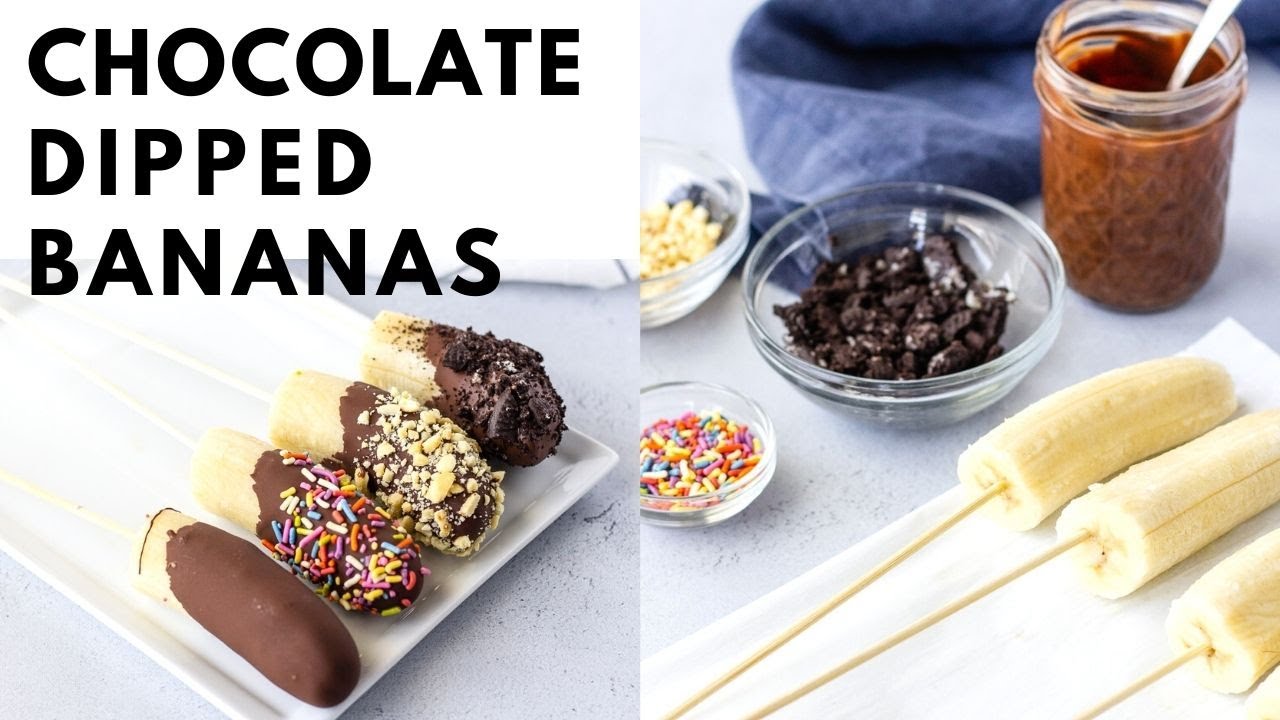 Chocolate Dipped Frozen Bananas