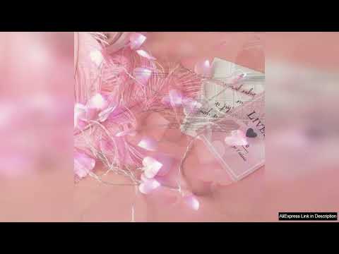 10/20 Led Cotton Love Heart Wedding String Fairy Light Pink Girl String Review