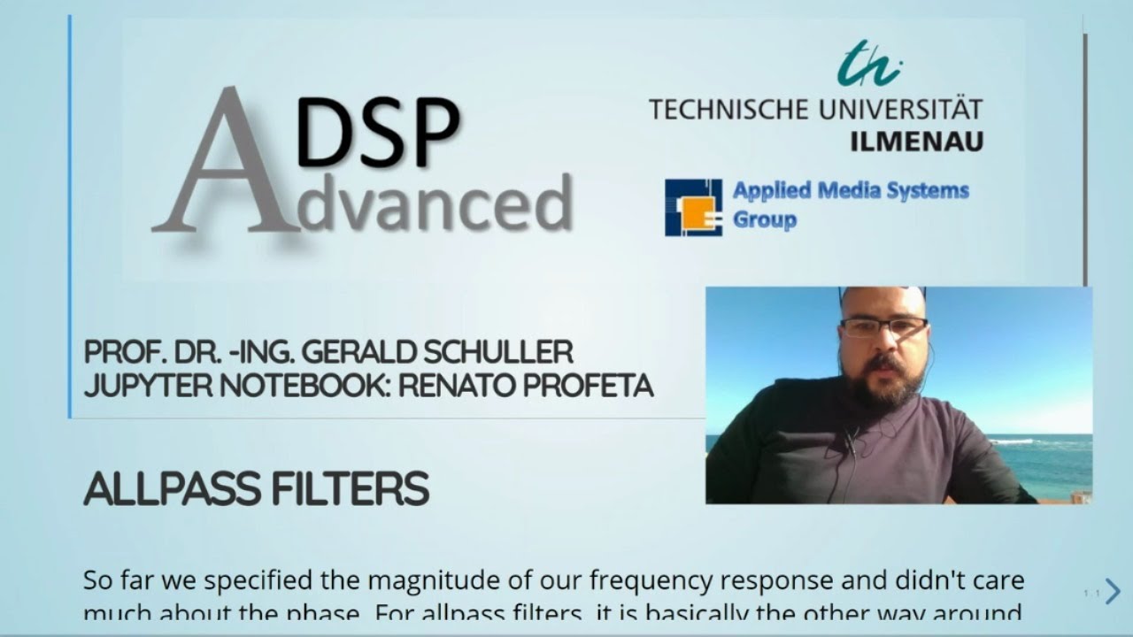 Advanced Digital Signal Processing using Python- 09 Allpass Filters