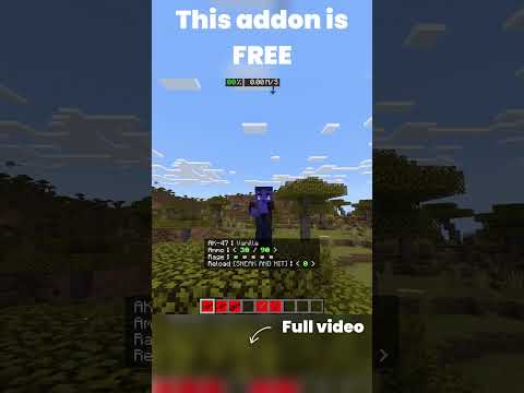 Free 3D Gun Addon (Minecraft Bedrock) #minecraft #gaming #addon #addons