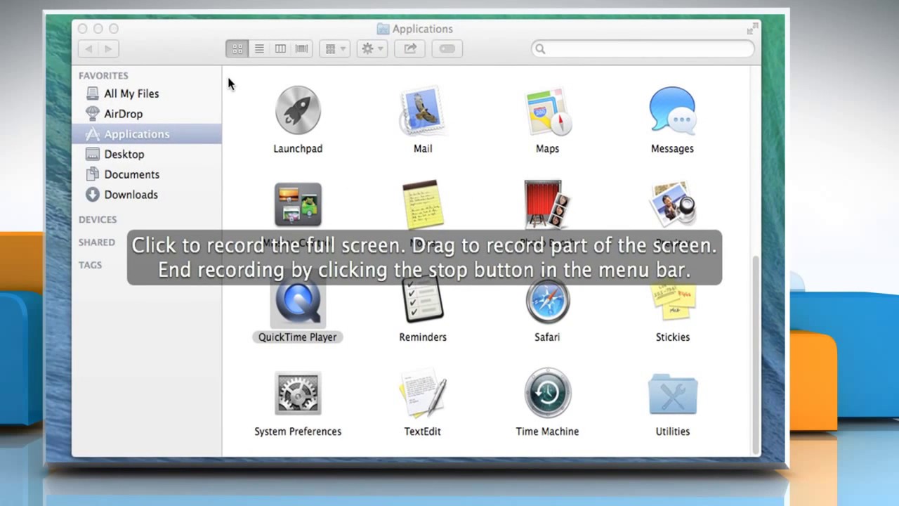 How to record your computer’s screen in QuickTime® Player 10.x on a Mac® OS X™