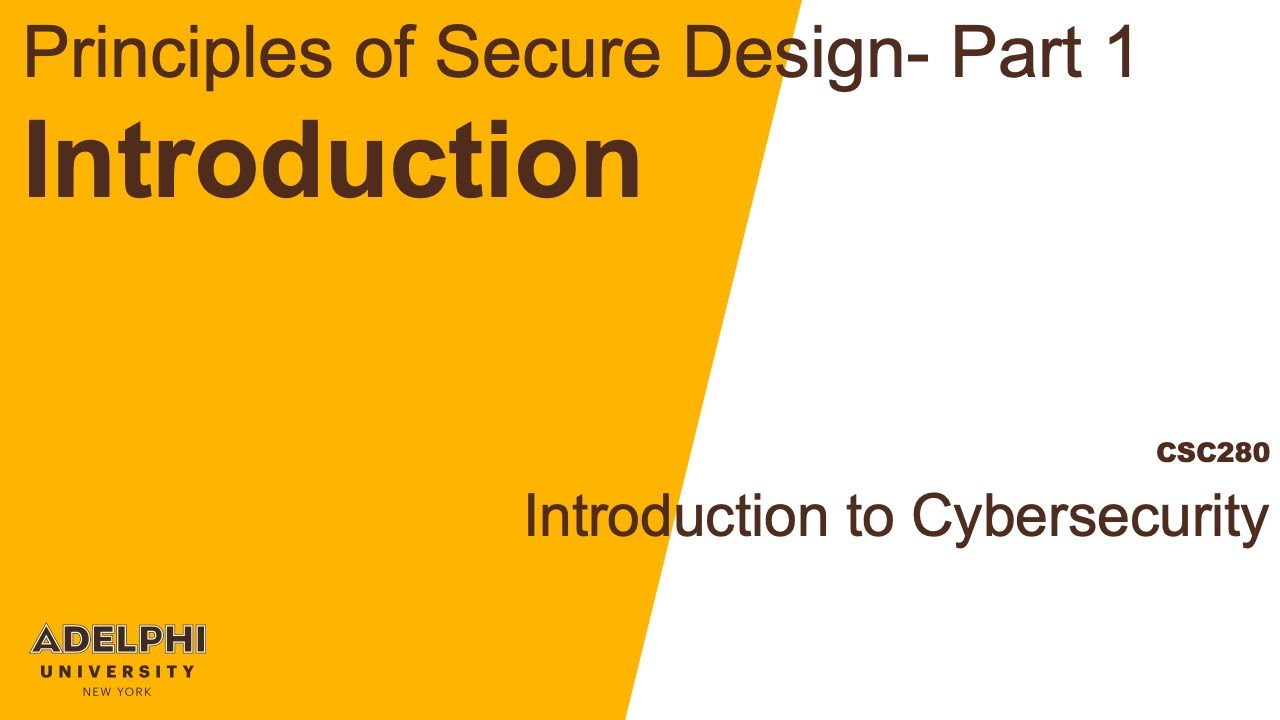 Secure Design - Introduction