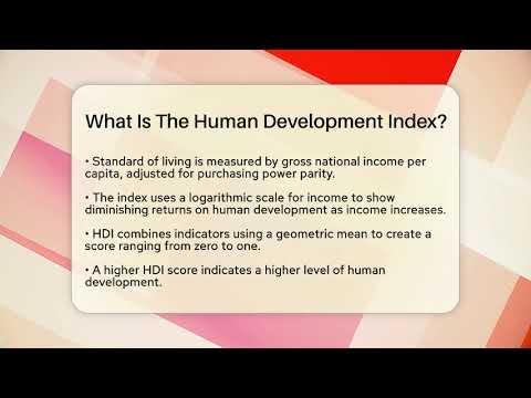 What Is The Human Development Index? - Making Politics Simple