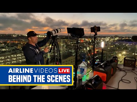 AIRLINE VIDEOS is going live! Behind the Scenes at LAX!