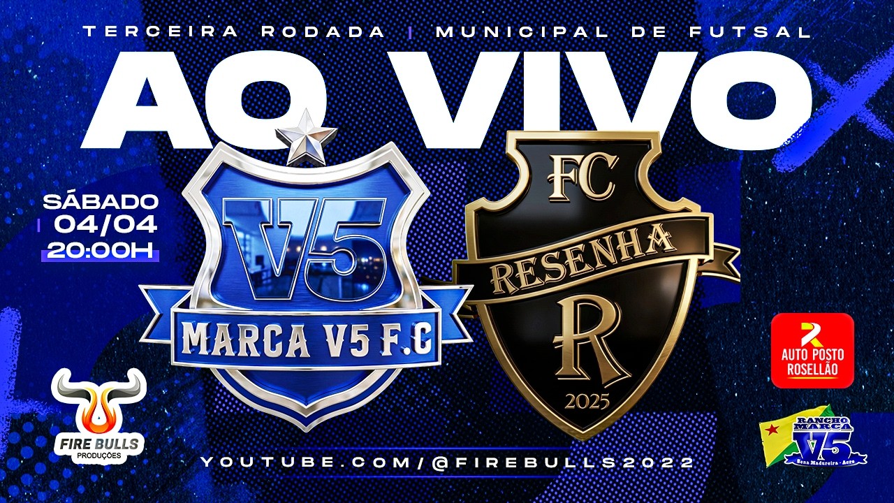 AO VIVO | MARCA V5 x RESENHA F.C - Campeonato Municipal de Futsal em Sena Madureira/AC