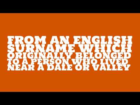 What is the origin of the name Dale?