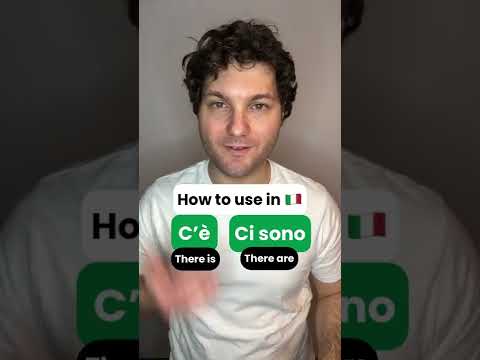 The difference between 'c'è' e 'ci sono' in Italian 🇮🇹 #shorts