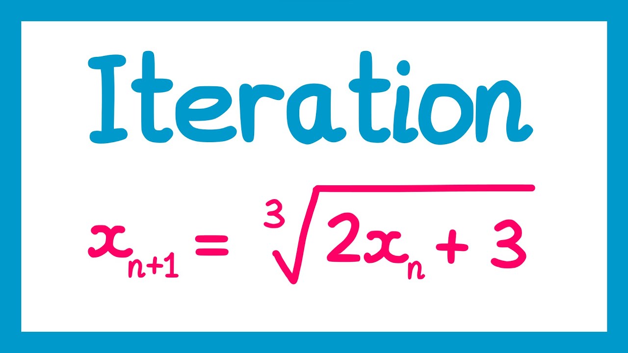 Iteration - GCSE Higher Maths