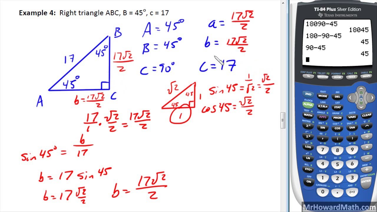Solving RIght Triangles