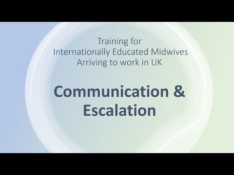 Intro to: Communication and Escalation in the NHS