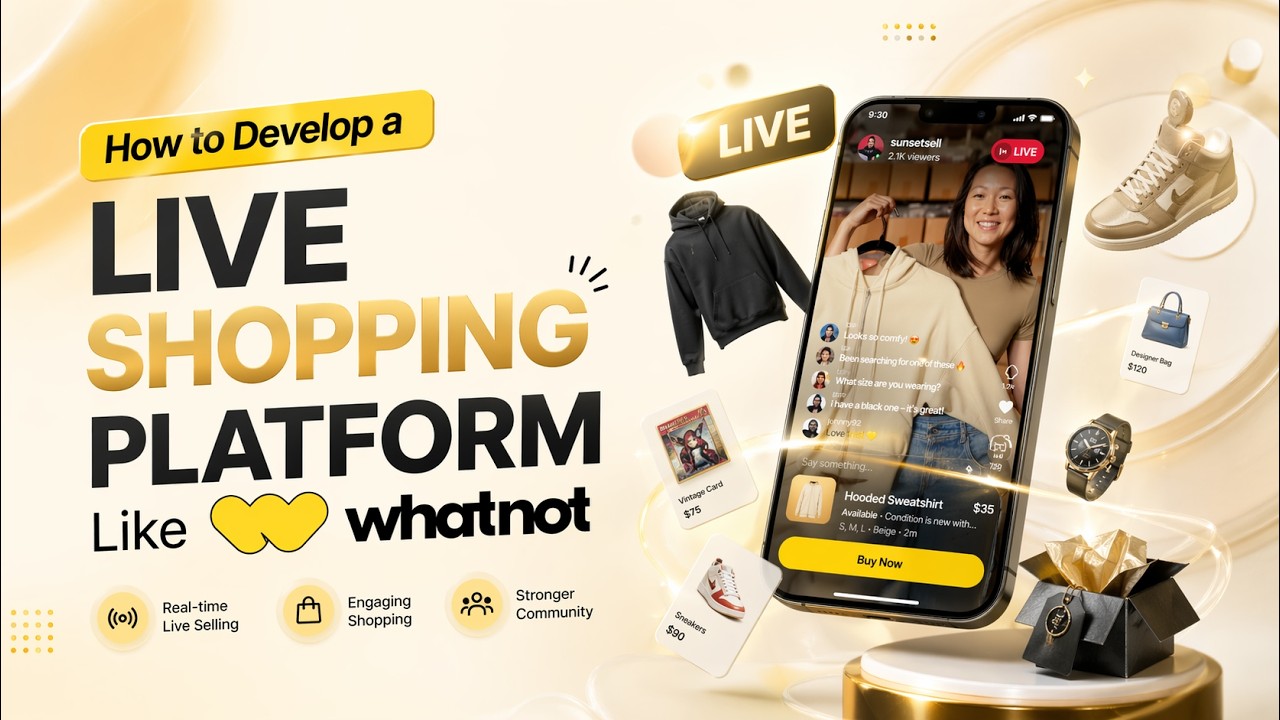 How to Develop a Live Shopping App Like Whatnot [2026] | Live Streaming Shopping App Development