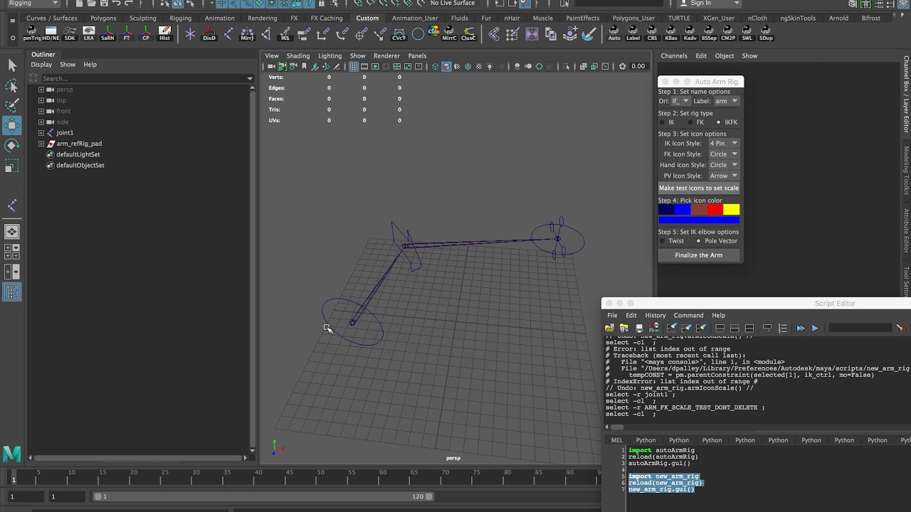 Basic Auto Rigging in Maya with Python (Part 6)