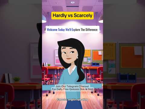 Master the Difference Between 'Hardly' and 'Barely' | English Lesson #HardlyVsBarely #EnglishLesson