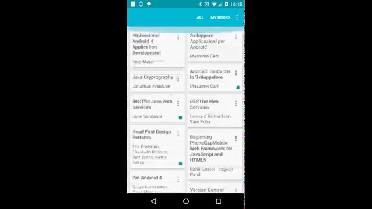 Books: Handheld App (Android Wear)