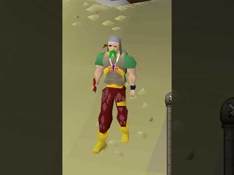 The Most AFK way to train at Sand Crabs with Good XP on a starter 1 def low hp account(OSRS) #SHORTS