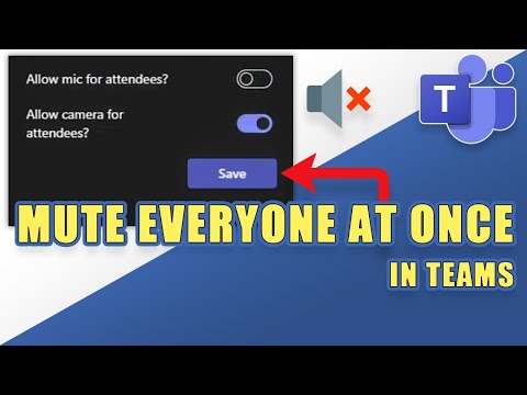 MS Teams - How to MUTE EVERYONE at ONCE
