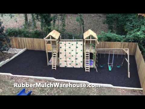 Ken P Black Rubber Mulch Playground