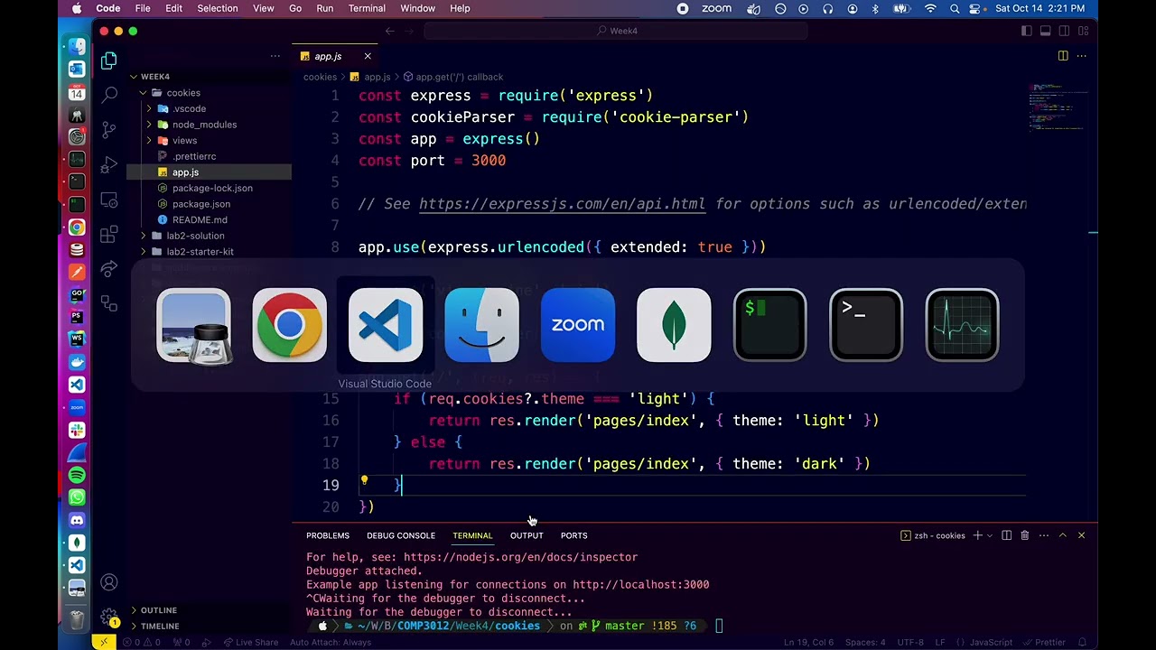 NodeJS Intro: HTTP Set-Cookie and Cookie Headers
