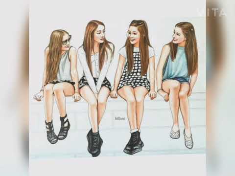 Friendship girls dp picture video🌝😘.....#blackhearts #stay safe.....