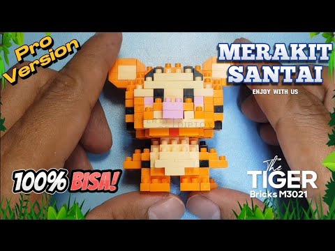 Merakit santai lego bricks Tiger seri M3021